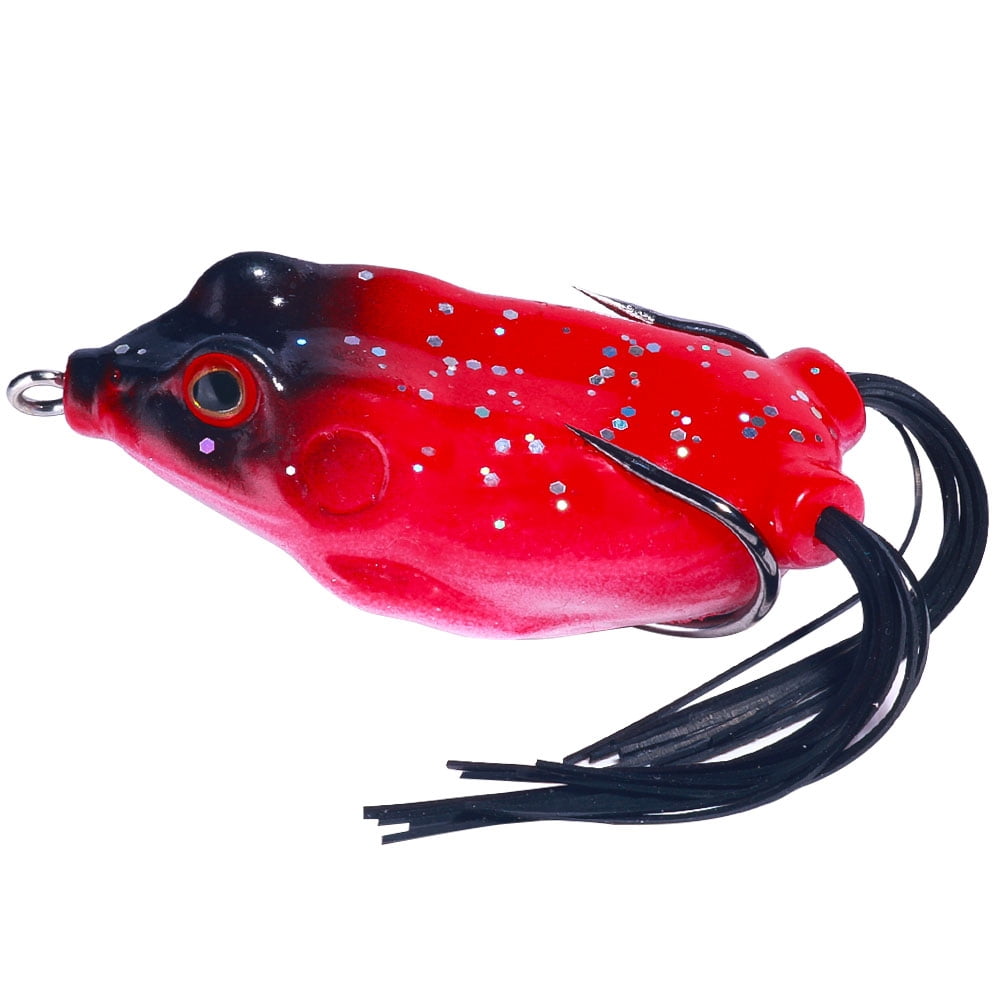 3PC Large Frog Lure Thunder Frog Soft Plastic Topwater Bait for Fishing ...