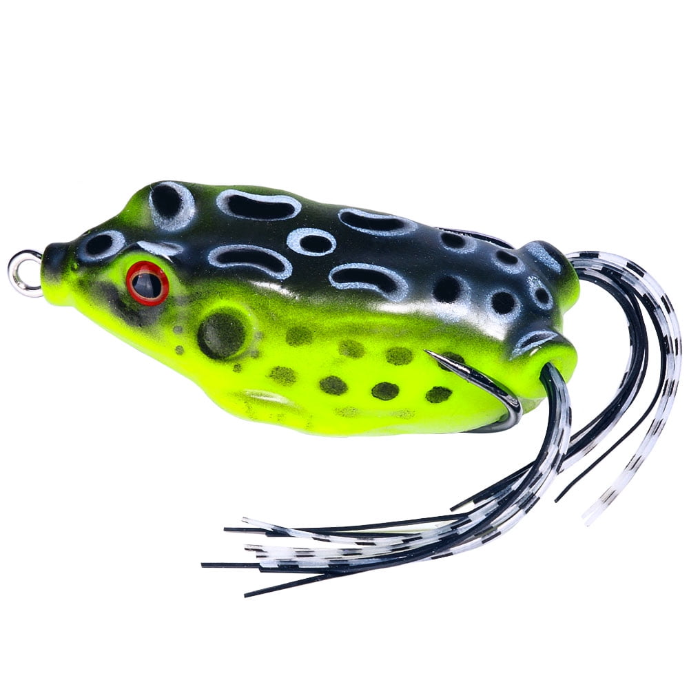 3PC Large Frog Lure Thunder Frog Soft Plastic Topwater Bait for Fishing ...