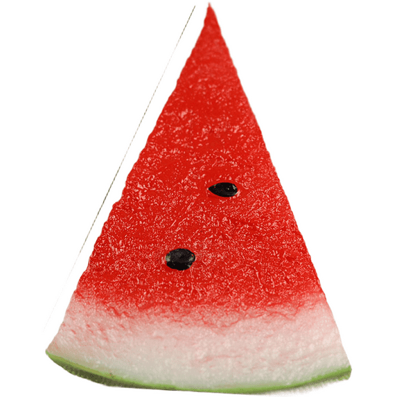 3PC Large PVC Watermelon Slices Red Yellow Fake Fruit Decor Wedding ...