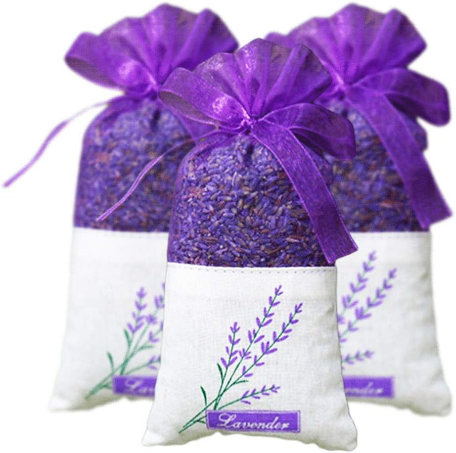3PC Lavender Sachet Bags for Drawers and Closets, Long-Lasting Lavender ...