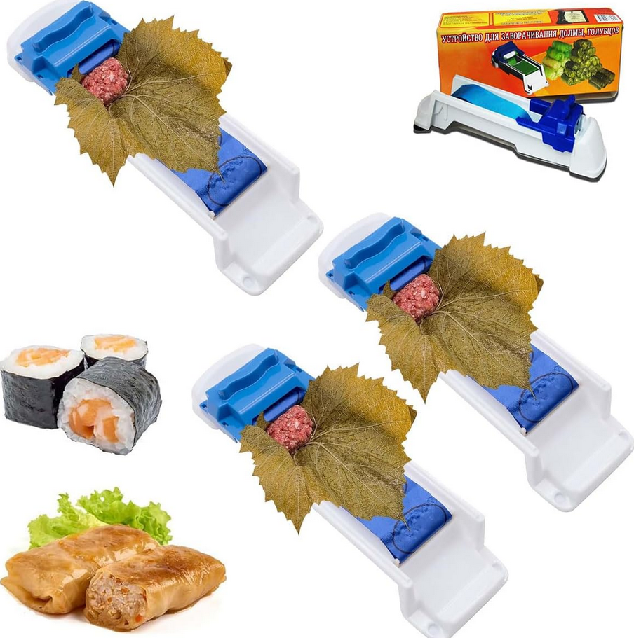 3PC Lumpia Maker,Lumpia Roller Machine, Vegetable Meat Rolling Tools ...