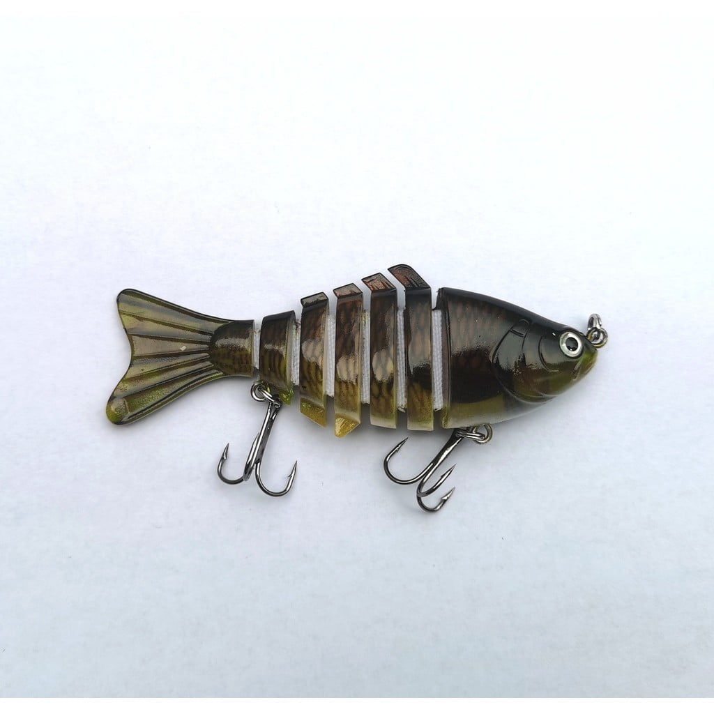 3PC Made Of Plastic For Sea Water Lake Fishing 100mm 15.5g 7 Sections ...