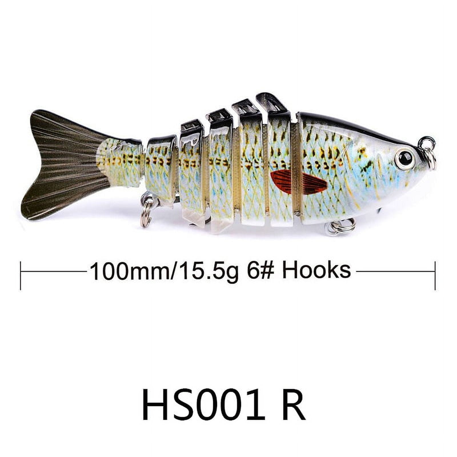 3PC Made Of Plastic For Sea Water Lake Fishing 100mm 15.5g 7 Sections ...