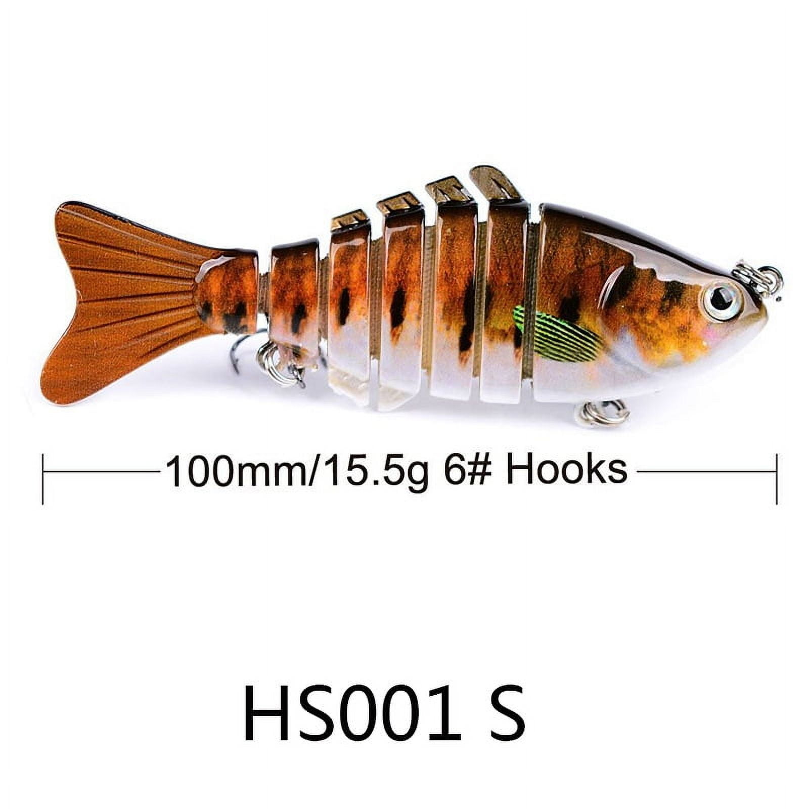 3PC Made Of Plastic For Sea Water Lake Fishing 100mm 15.5g 7 Sections ...