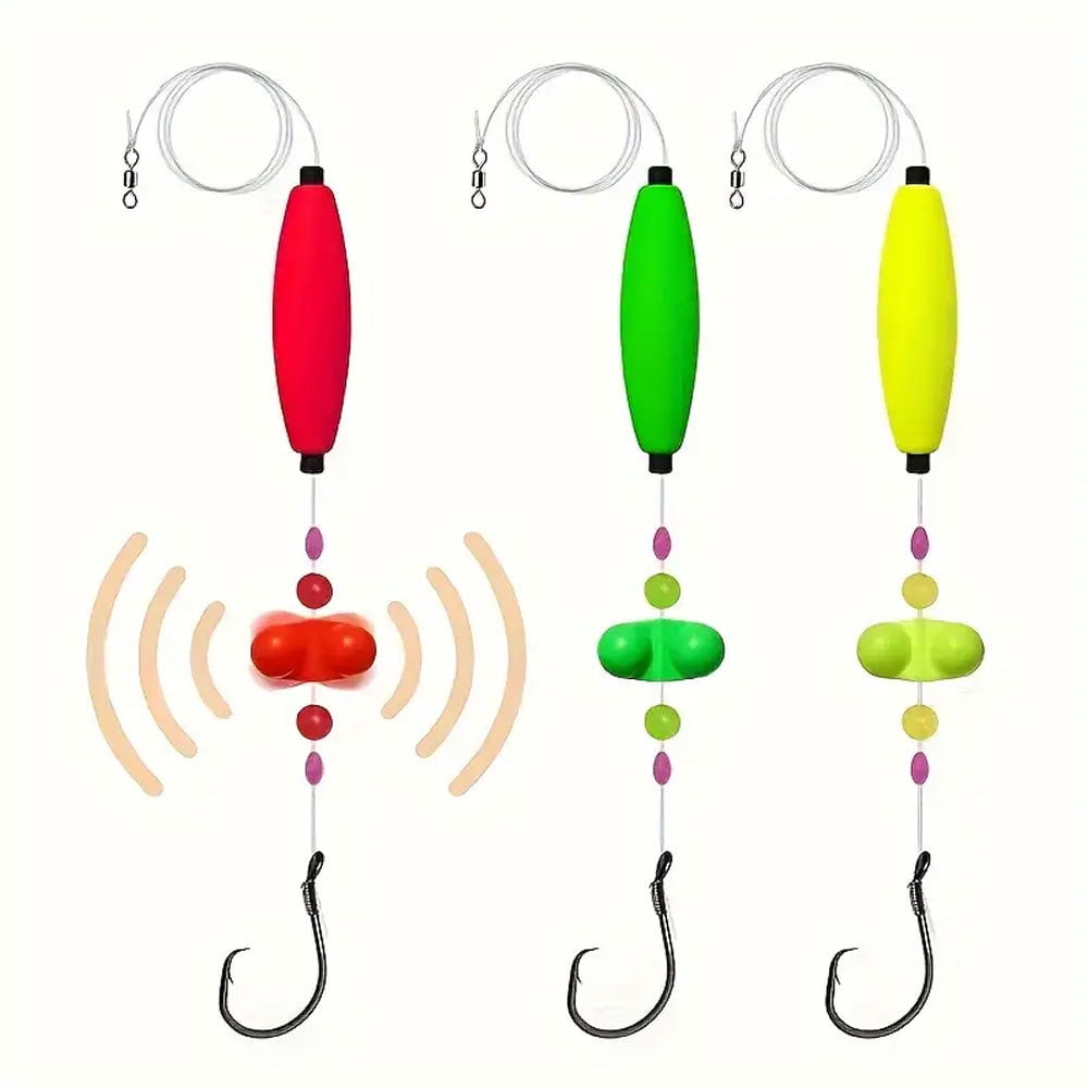 3PC Marker Buoys Catfish Floating Fishing Set Round Hook Cigar Float ...