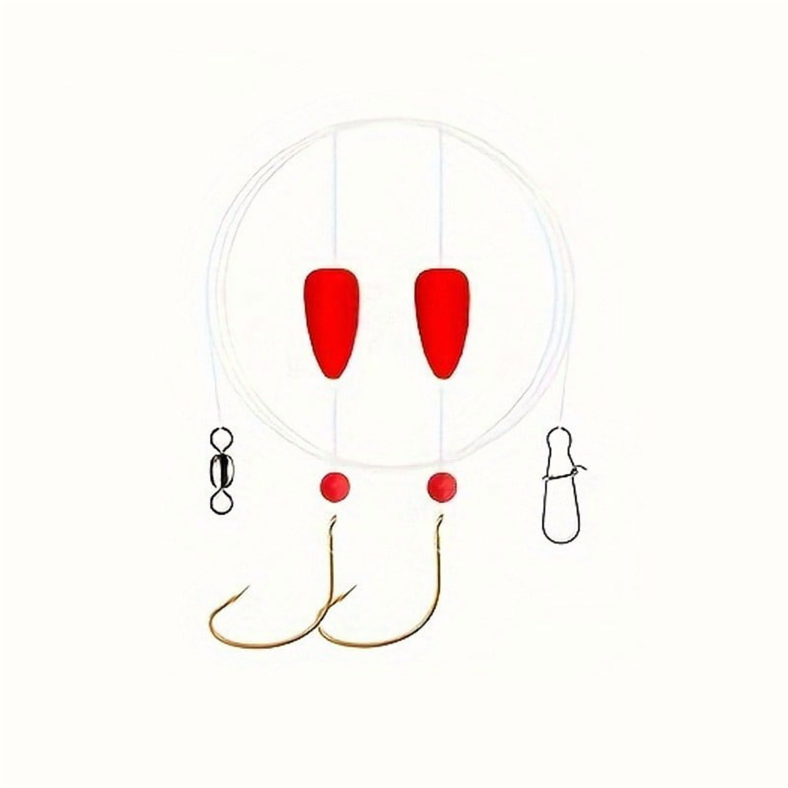 3PC Marker Buoys Fishing Bullet-Shaped Float Fishing Hook Line SetFloat Big Fish Nylon Anti-Off ...