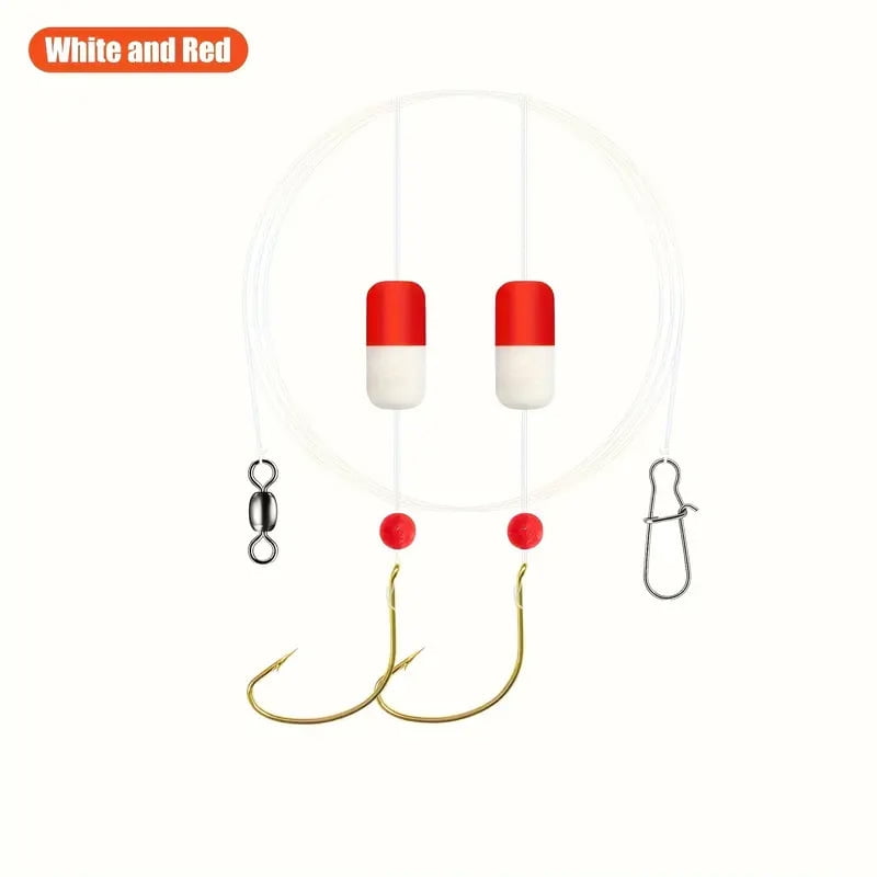 3PC Marker Buoys Sea Capsule Float Double Groove Fish Mackerel Hook ...