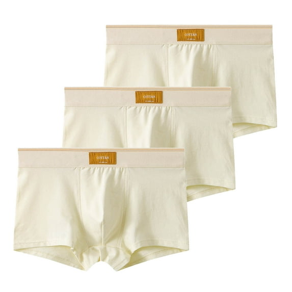3PC Men's Underwear Lightweight Big and Tall Boxers Cotton Comfortable ...