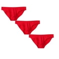 3PC Mens Solid Color Seamless Briefs Ultra Thin Breathable Ice Silk Men ...