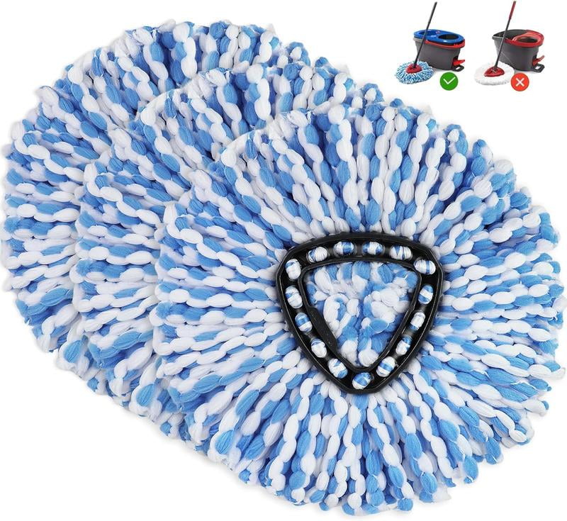 3PC Mop Head Replacements Compatible with Ocedar RinseClean 2 Tank ...