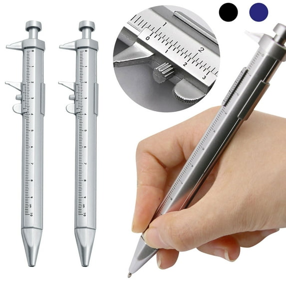 3PC Multifunctional Vernier Caliper Ballpoint Pen with 1.0mm Black Ink ...