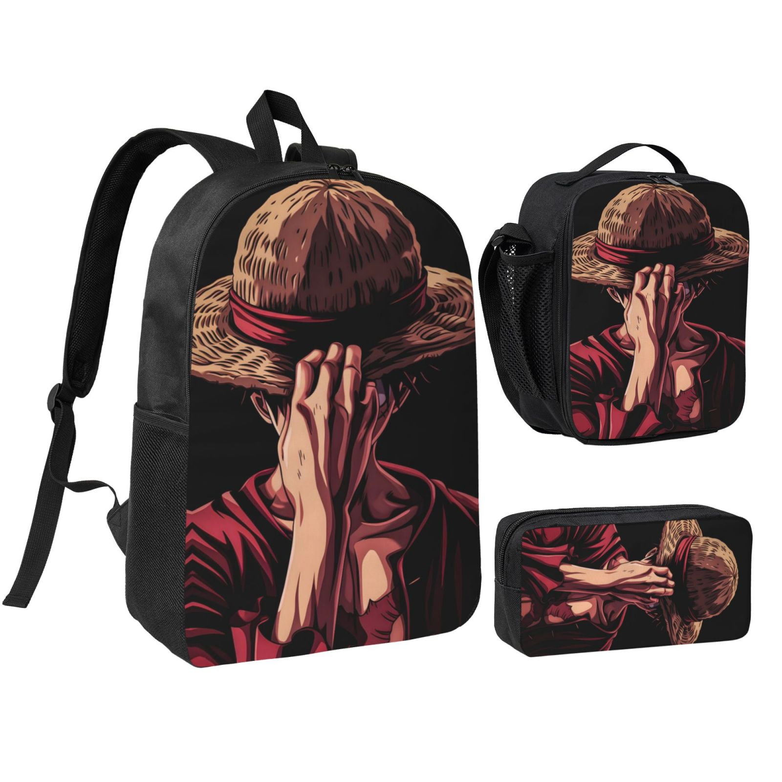 3PC ONE PIECE Backpack Set,backpacks ,lunch bag ,case combination for ...
