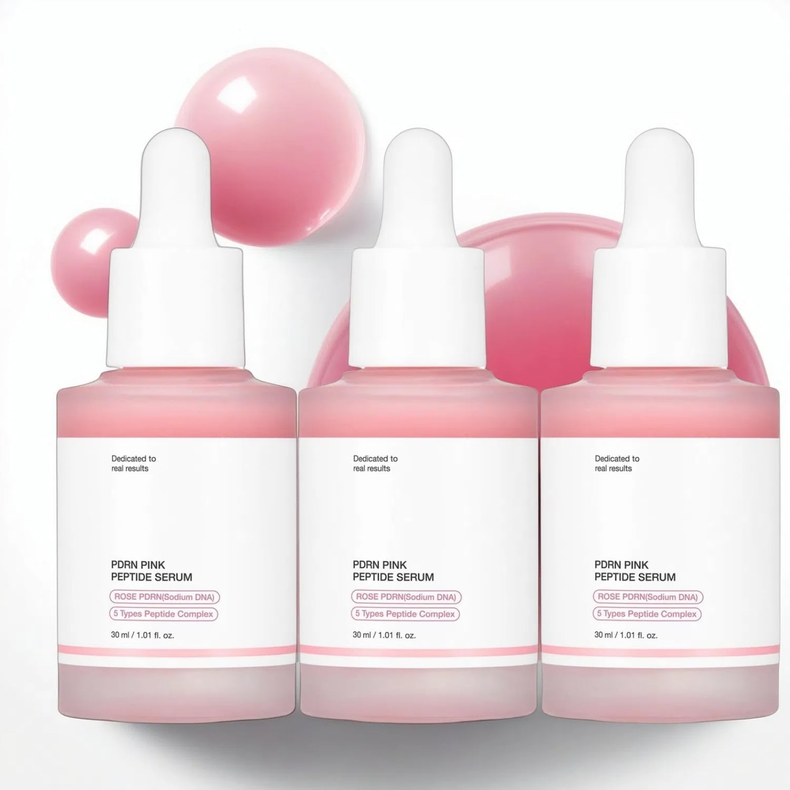 (3PC)Pink_Peptide Serum,_vitamin c face serum Pink glow serum, Rose ...