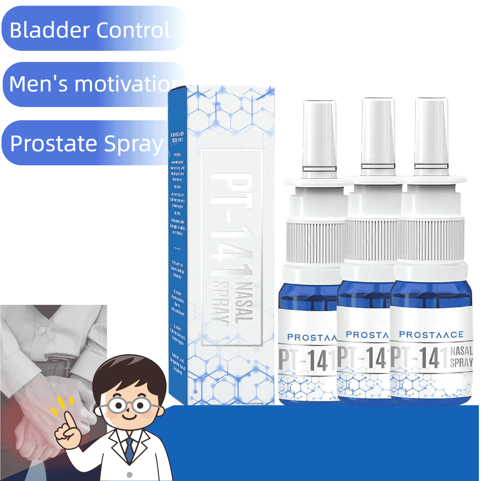 3PC-Pt 141 Peptide Nasal Spray , Professional_Prostate Spray Improves ...
