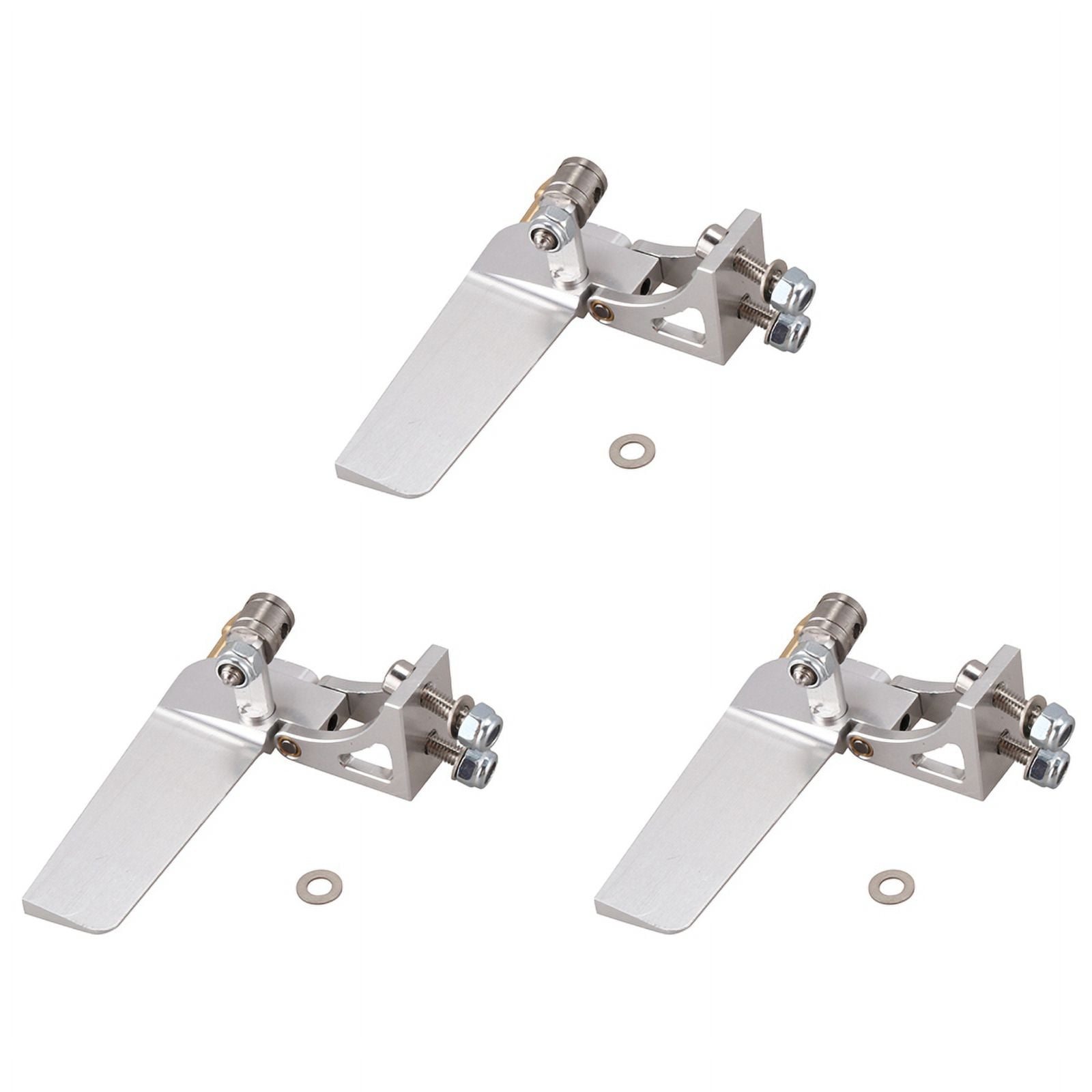 3PC RC Boat Aluminium Alloy Water Absorbing Rudder 52mm Steering Rudder ...