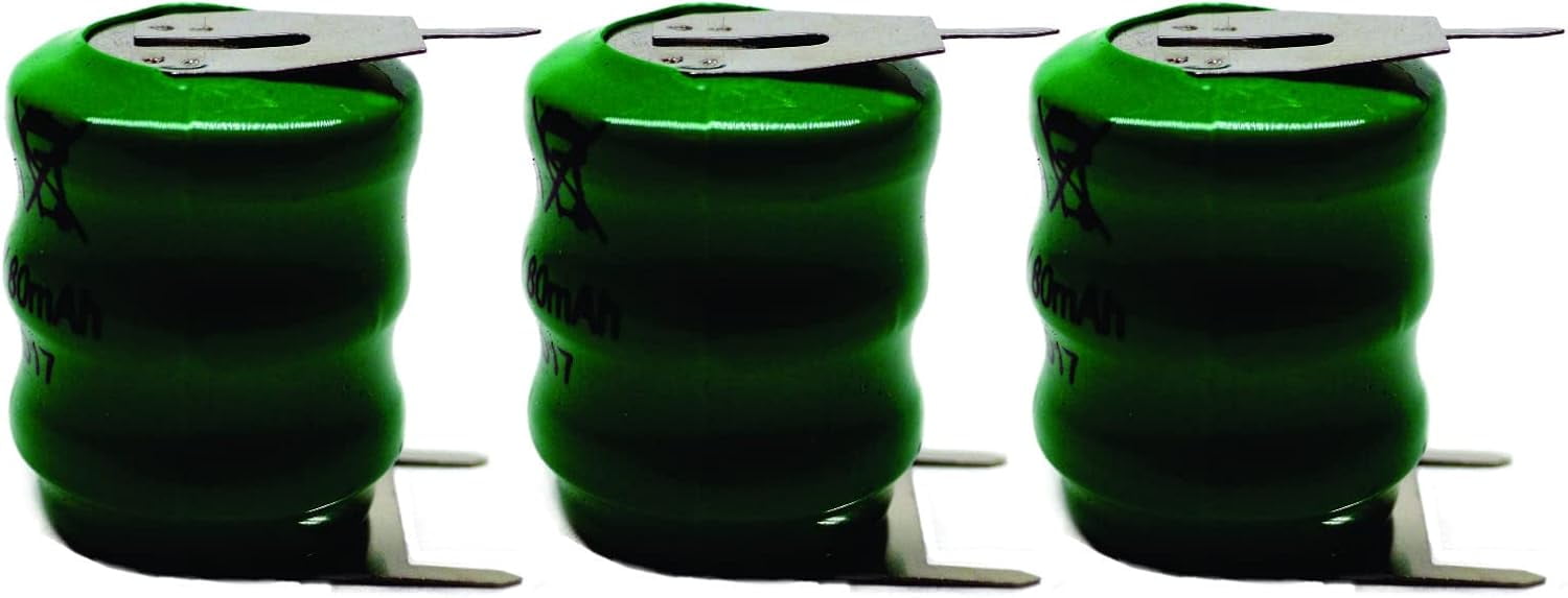 3PC Replacement Battery 55608303059-3/V80H Battery - 3.6V 80MAH NI-MH ...