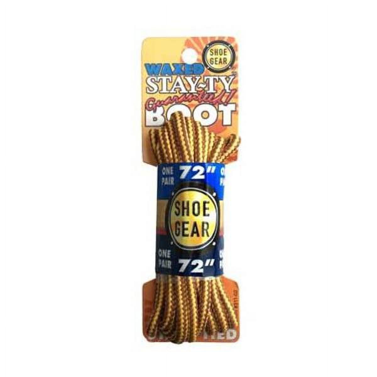 3PC Shoe Gear 72" Waxed Boot/Shoe Laces - Walmart.com