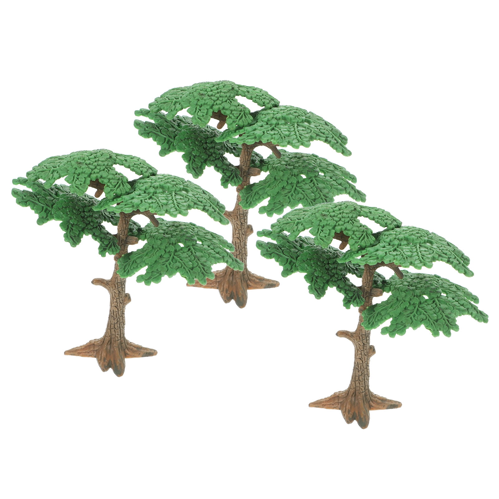 3PC Simulated Landscape Tree Model Mini Pine Tree Cypress Model Funny ...