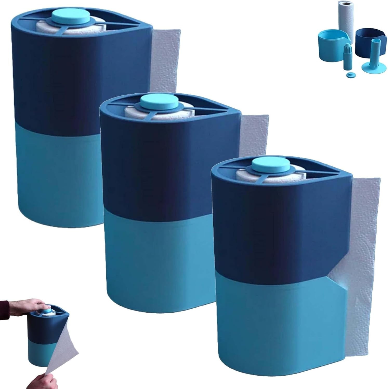 3PC Smart Paper Towel Holder - 3D Printing Dispenser - Walmart.com