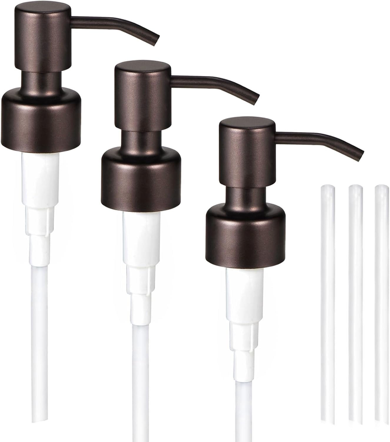 3PC Soap Dispenser Lids - 304 Stainless Steel Replacement Pump with ...