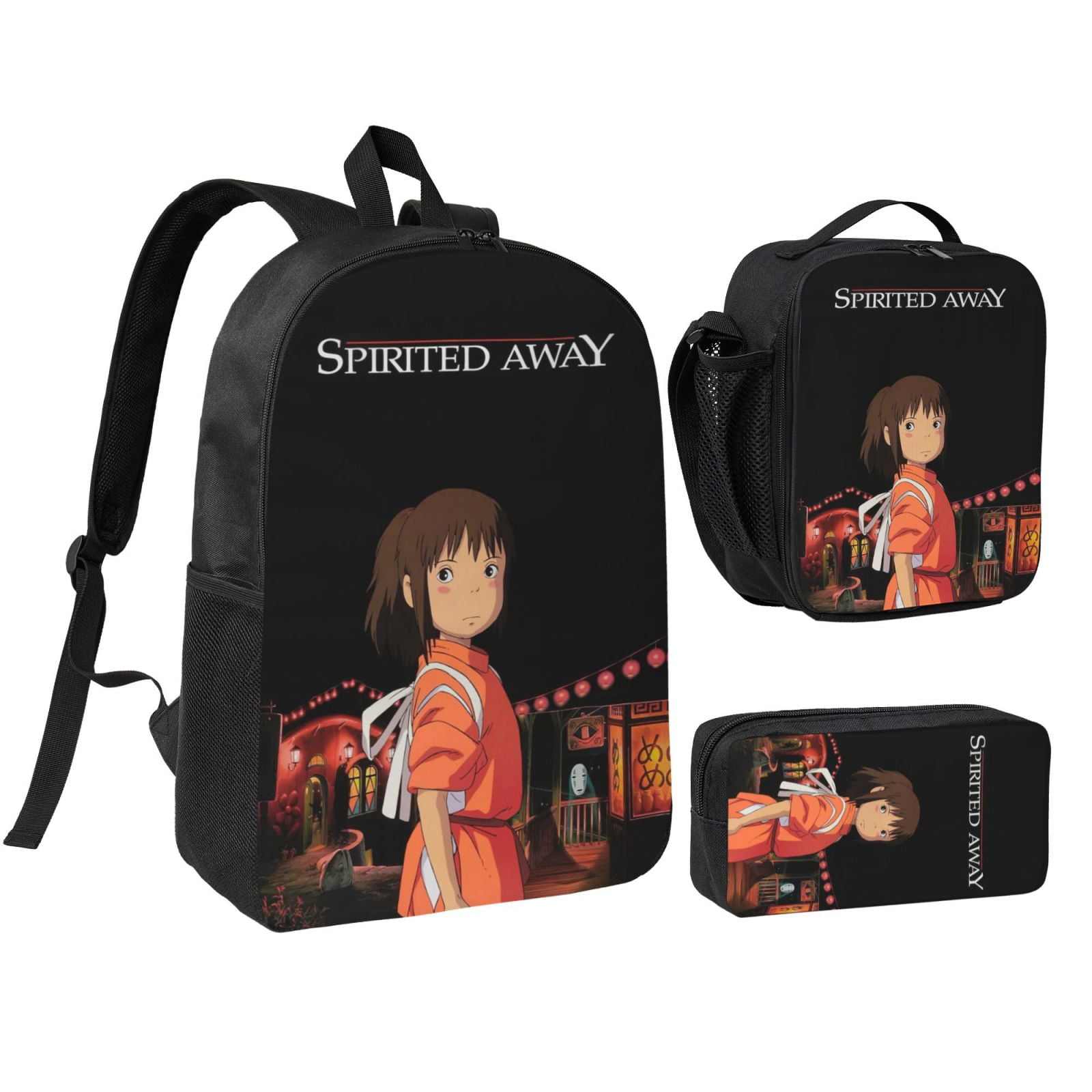 3PC Spirited Away Backpack Set,backpacks ,lunch bag ,case combination ...