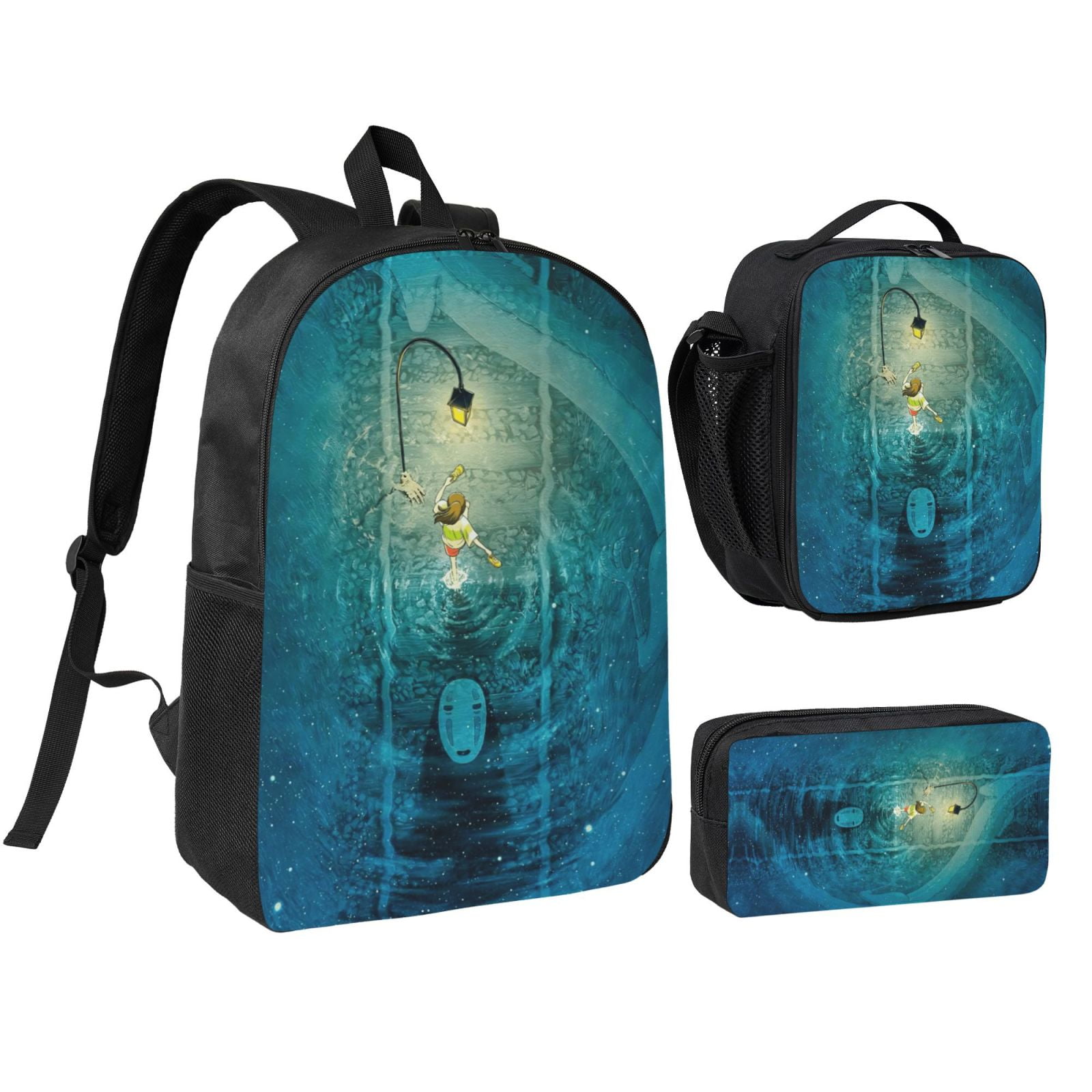 3PC Spirited Away Backpack Set,backpacks ,lunch bag ,case combination ...