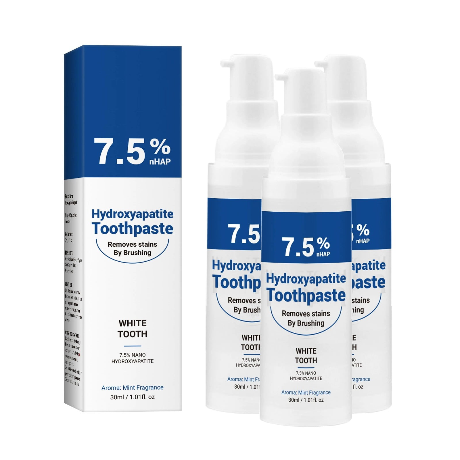 3PC Toothpaste With Hydroxyapatite Davids Hydroxyapatite Toothpaste ...