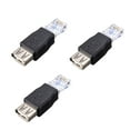 3pc Usb A Female F To Ethernet Rj45 Male Router Adapter Plug Socket Lan