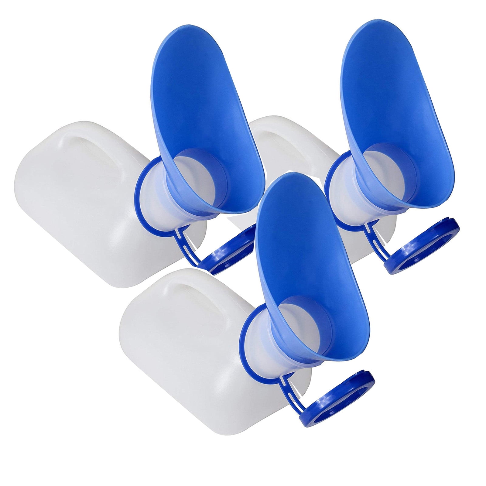 3PC Urinals for Men Spill Proof 1000ml Plastic Container Portable ...