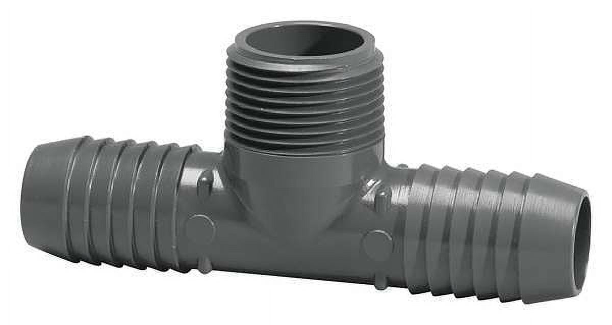 3PC ZoroSelect PVC Male Adapter Tee, Insert x Insert x MNPT, 3/4 in ...