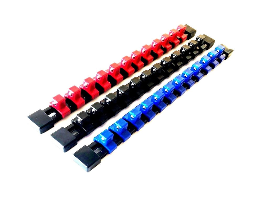 3PCS 1/2" MOUNTABLE SOCKET RAILS HOLDER ORGANIZER - Walmart.com