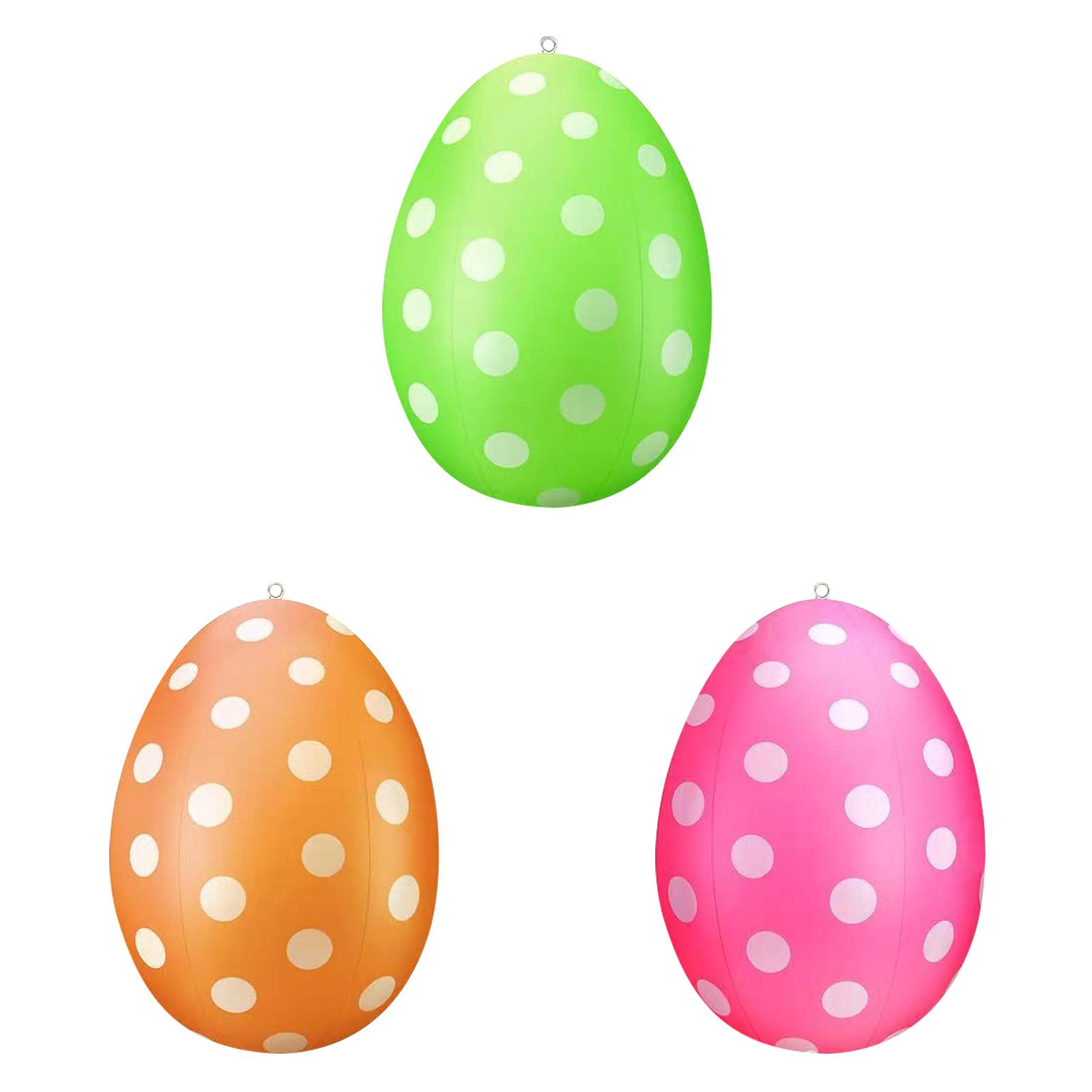 3PCS 16 Inch Inflatable Easter Eggs Decorations Eggs Yard Decor Kids ...
