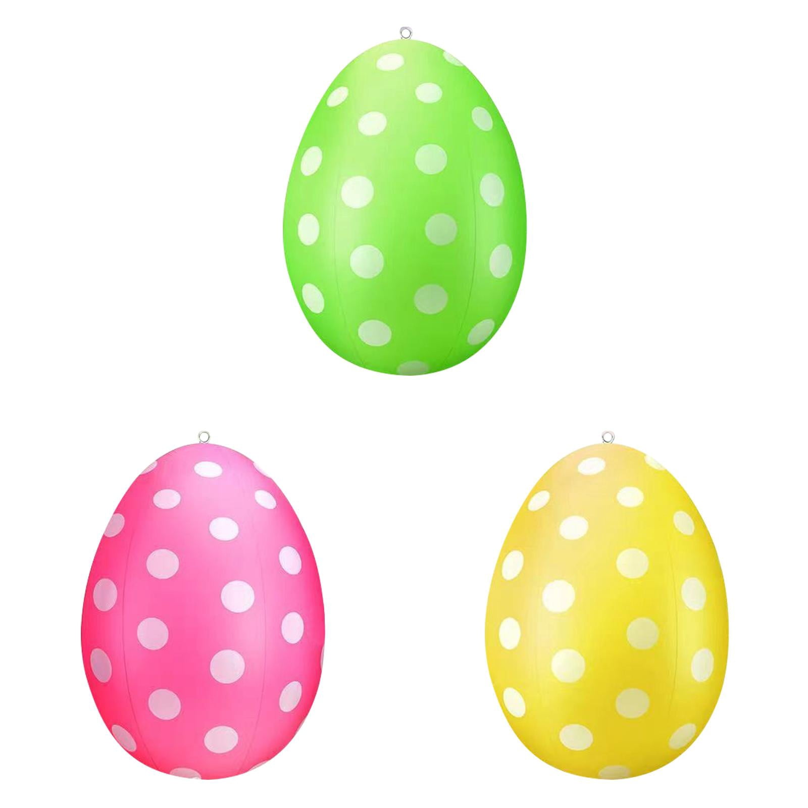 3PCS 16 Inch Inflatable Easter Eggs Decorations Eggs Yard Decor Kids ...
