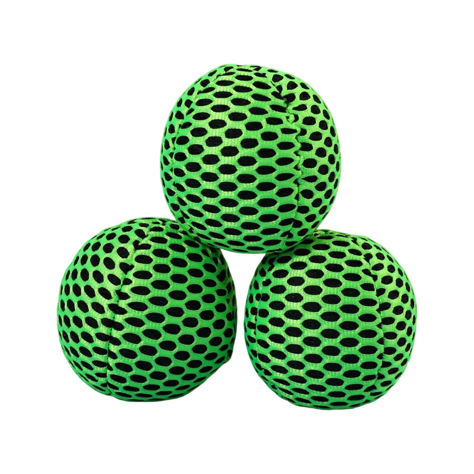 3PCS 2.36in Honeycomb Pattern Juggling Balls – Soft Sand Filled Footbag ...