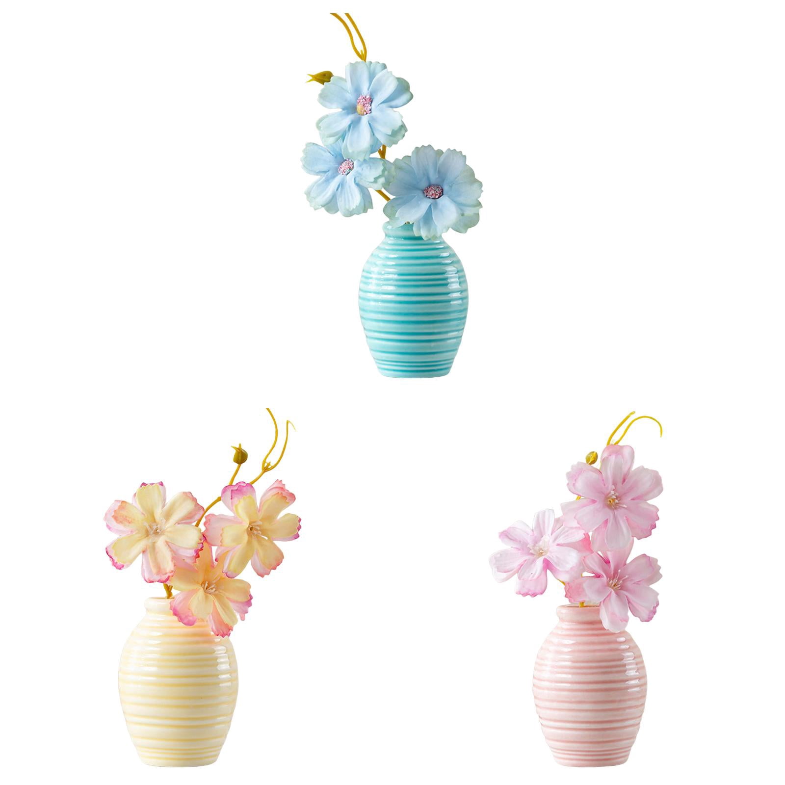 3PCS 2.8in Vase Magnets for Fridge,Mini Bud Vases Magnetic,Small 3D ...