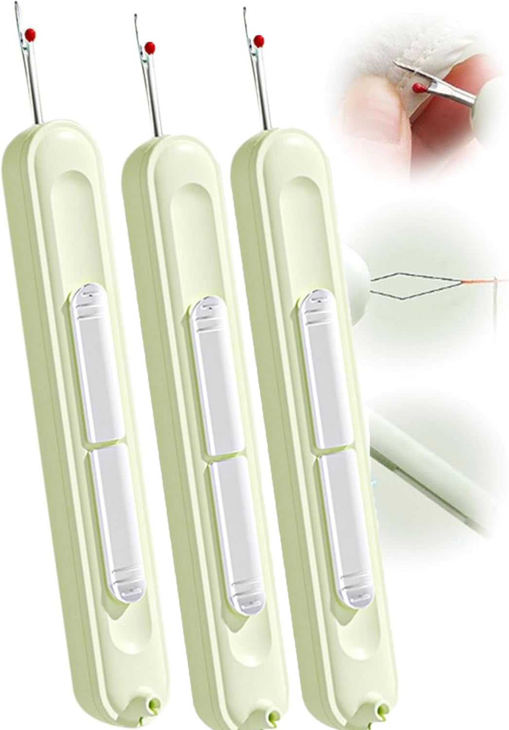 3PCS 2-In-1 Needle Threader And Seam Ripper, Needle Threaders For Hand ...