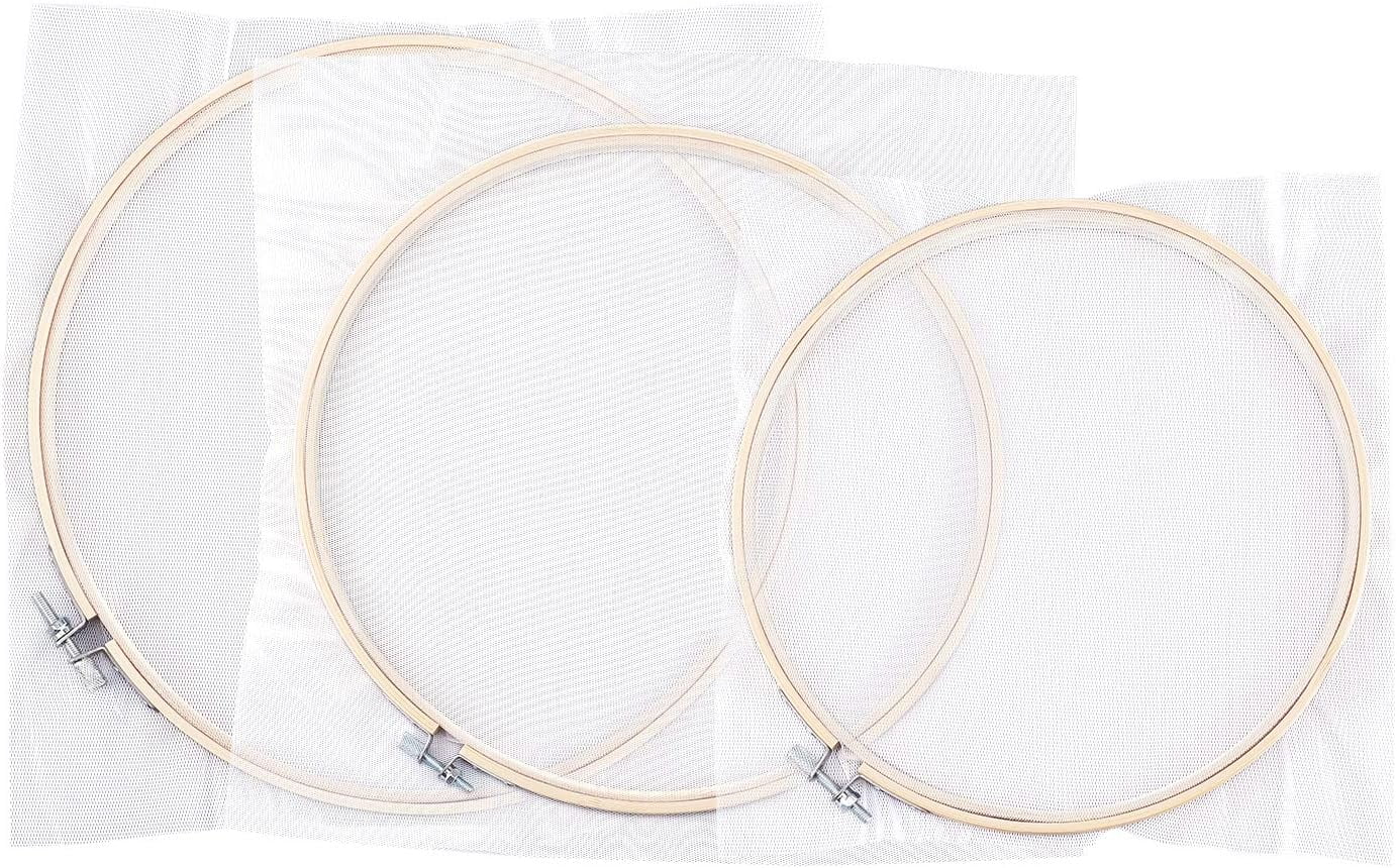 3PCS 3 Sizes Burlywood Round Papermaking Frame Wooden Paper Making ...