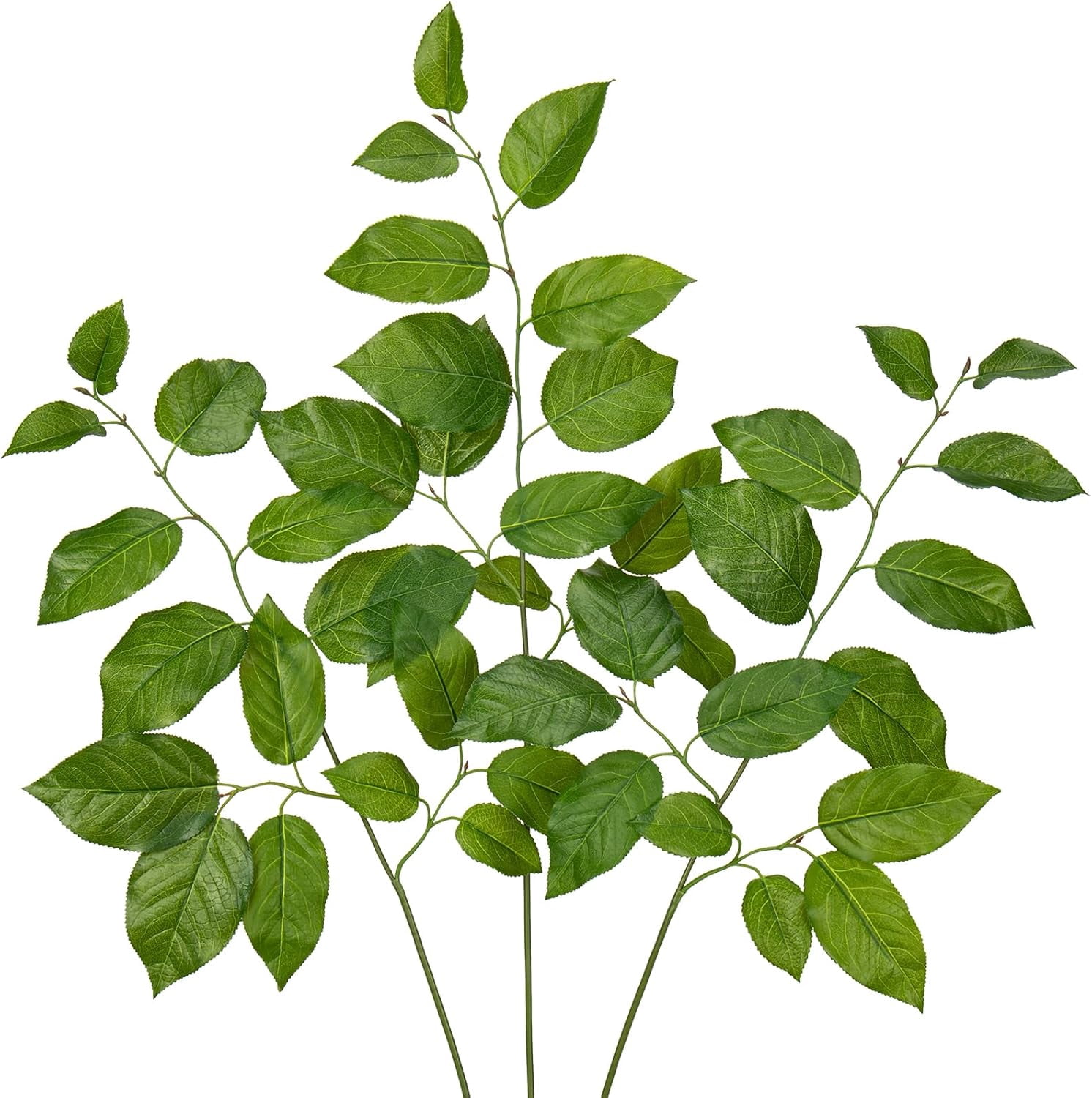 3PCS 32" Fake Plants, Tall Artificial Salal Leaf Branches, Real Touch ...