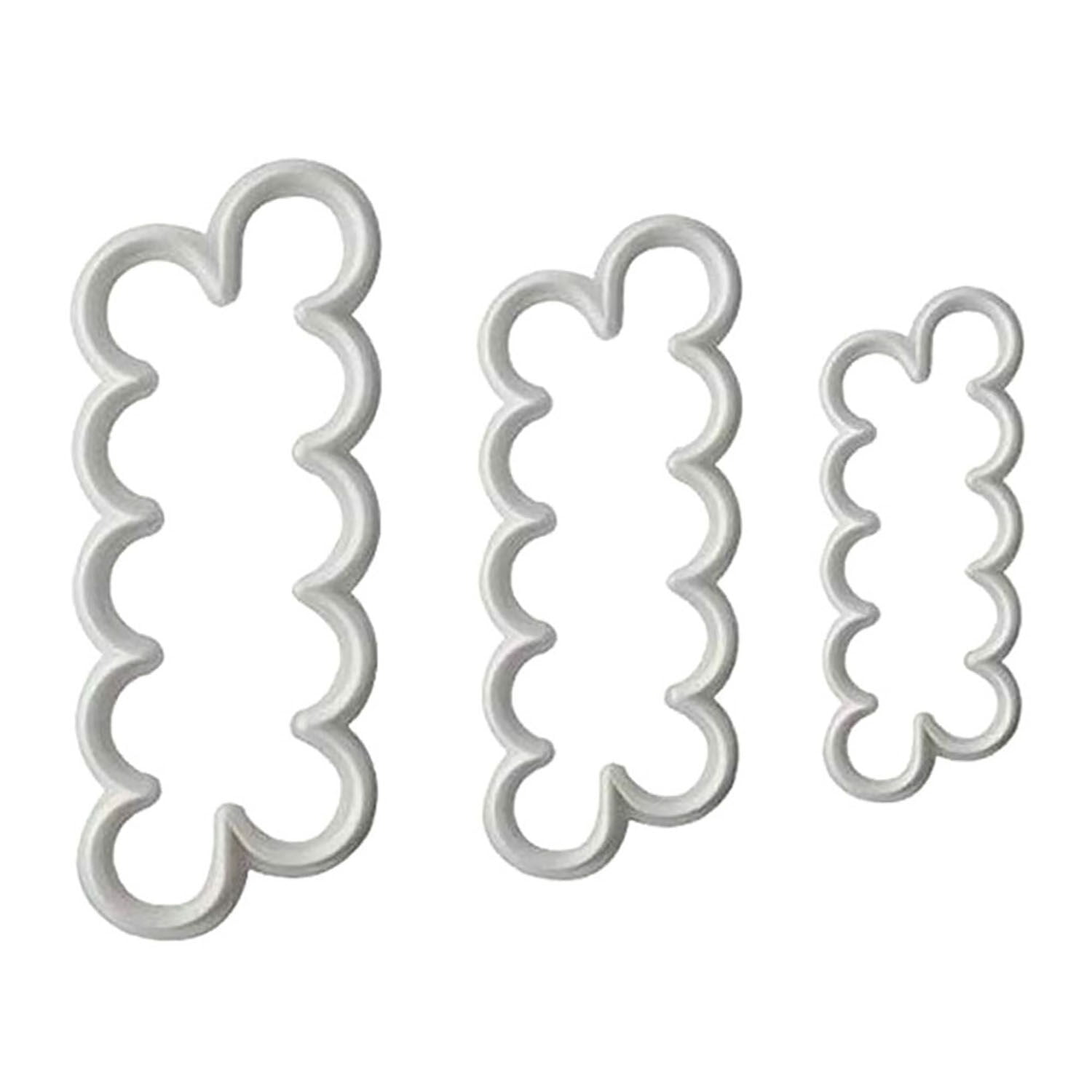 3PCS 3D Integrated Carnation Cake Mold Manual DIY Quick Modelling Tool ...