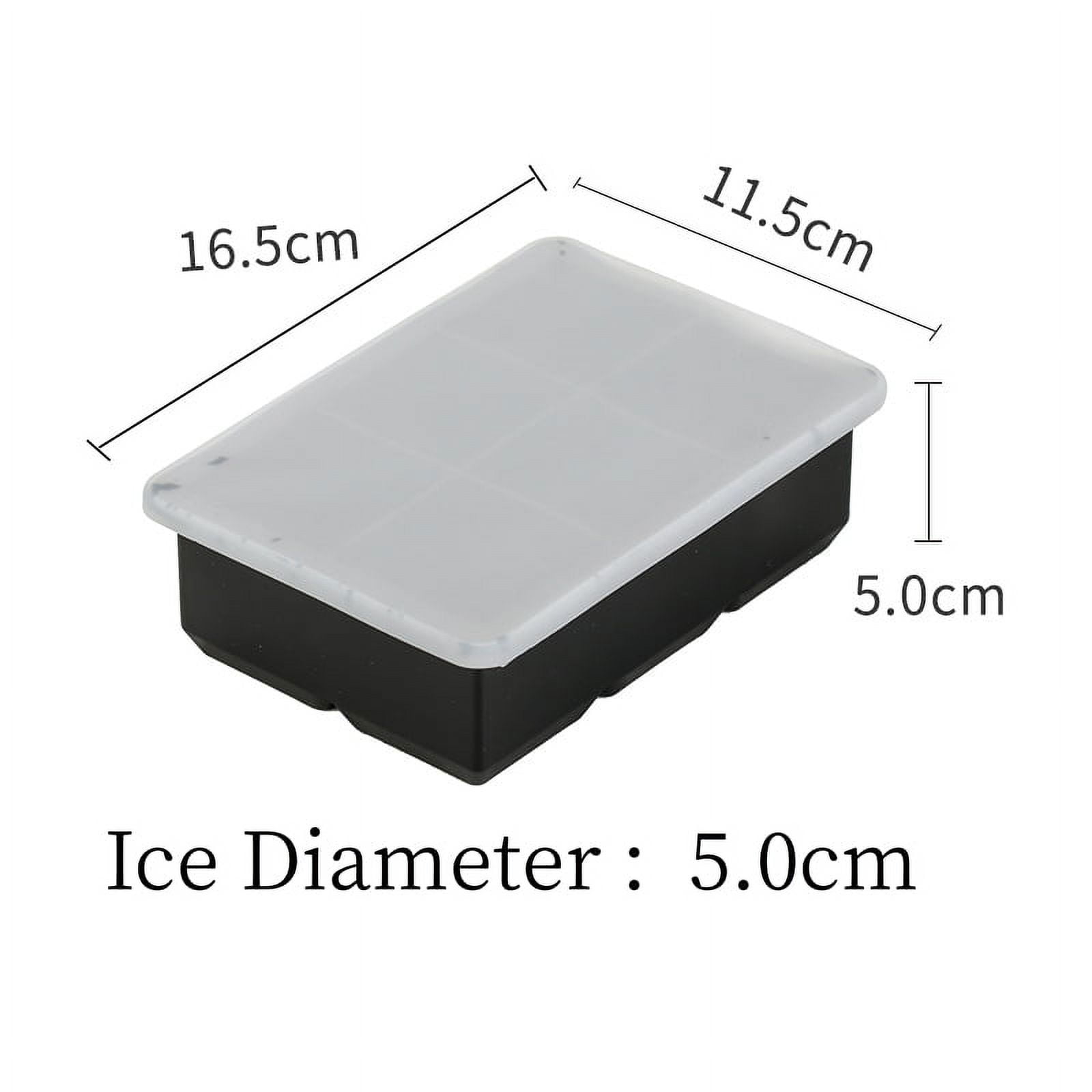 3PCS 4/6/8/15 compartments large ice compartment mold Silicone ice cube ...