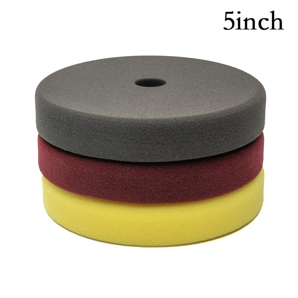 3PCS 5/6inch Sponge Buffing Pads Foam Polishing Pad Sanding Disc For ...