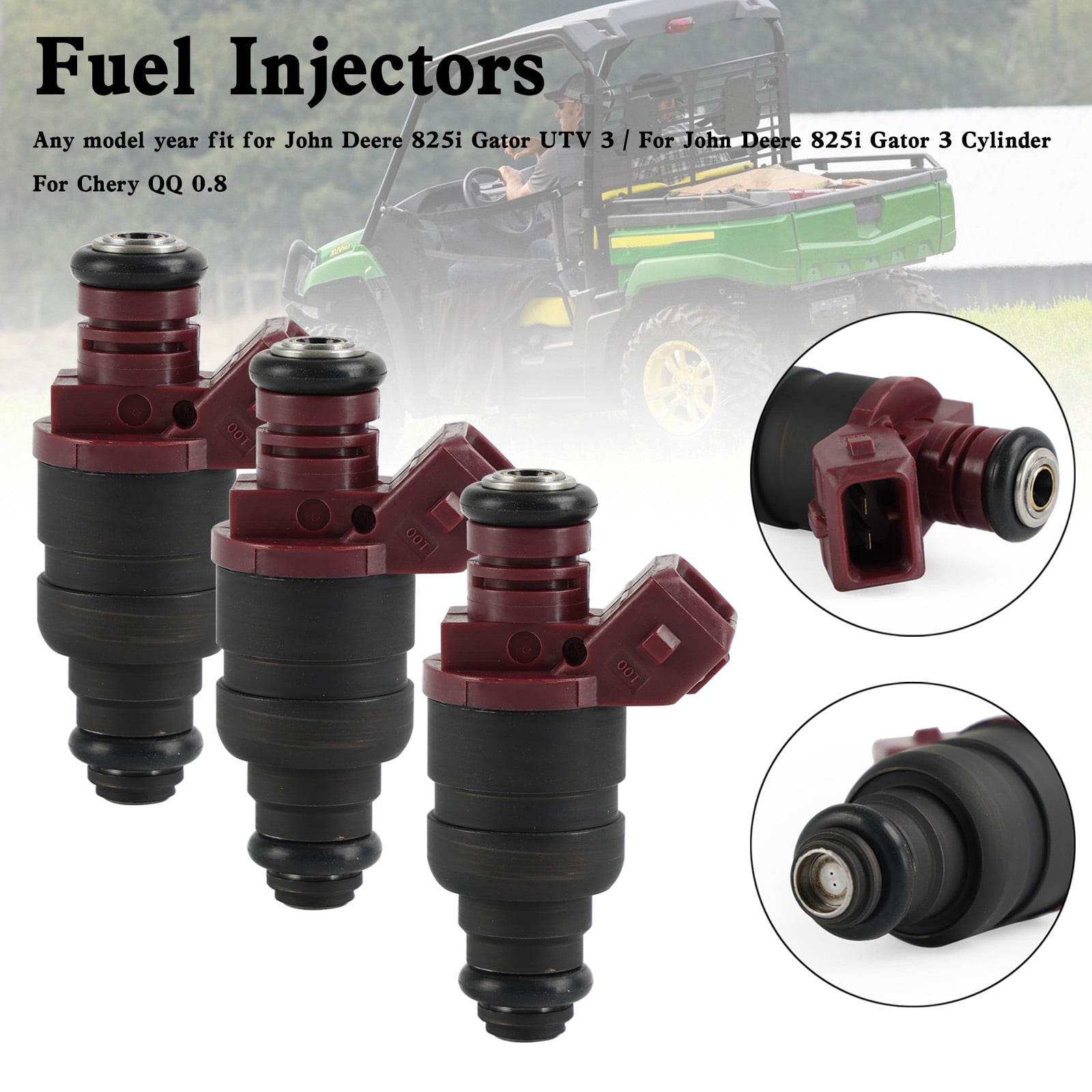 3PCS 5WY2404A Fuel Injector MIA11720 For Chery QQ 0.8 John Deere 825i ...