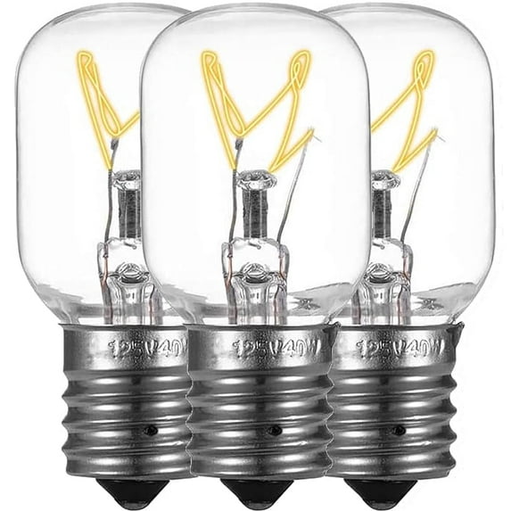 3PCS 8206232A Microwave Light Bulb 40W 125V E17, Small Appliance ...