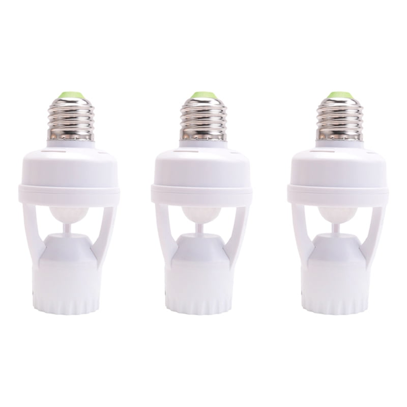 3PCS AC 110-220V 360° Pir Induction Motion Sensor IR Infrared Human E27 ...