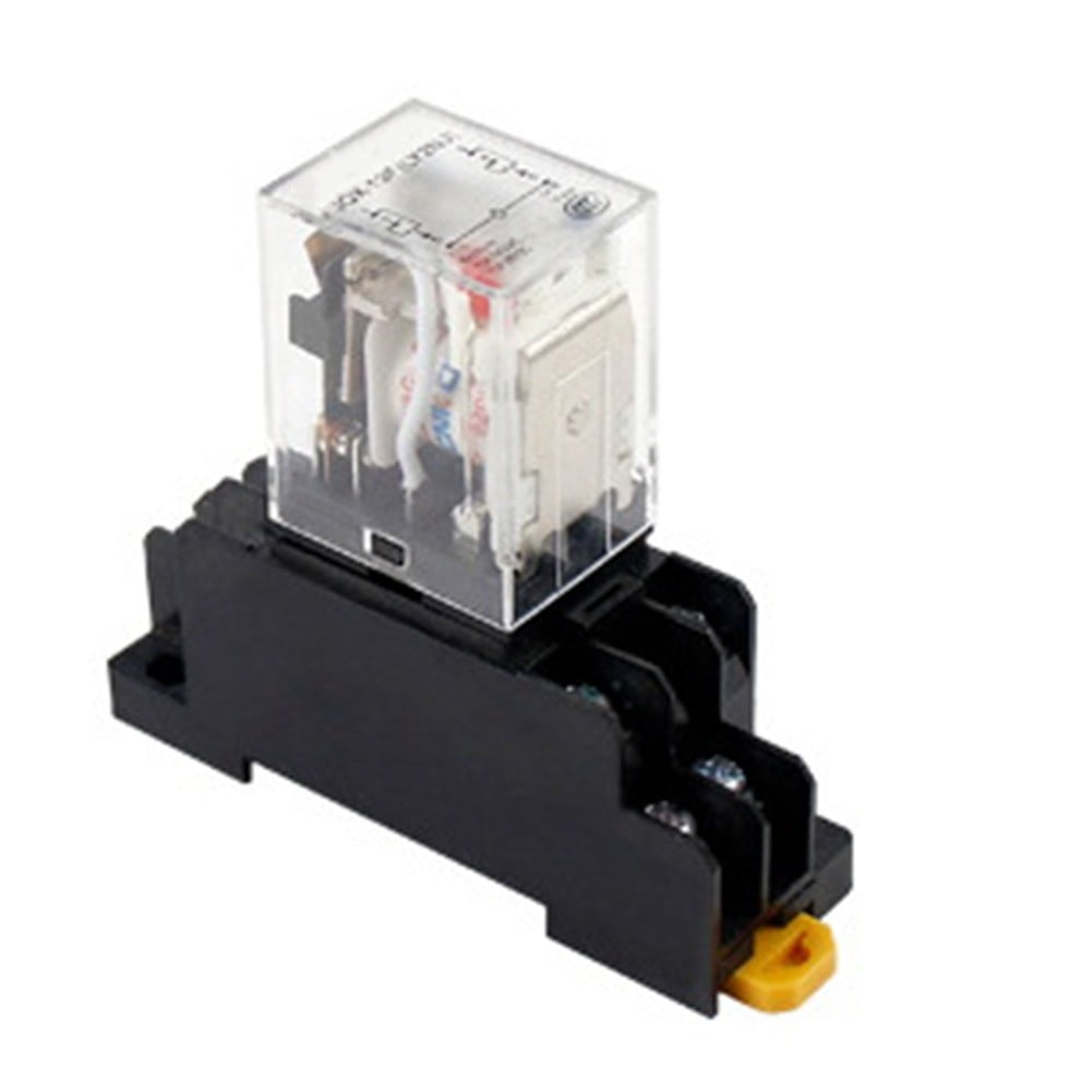 3PCS AC 12V electromagnetic relay small relay HH52P silver point-AC12V ...