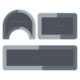 3PCS Absorbent Bath Mat Magic Rug Sets, Quick Drying Bath Mat Non-Slip ...