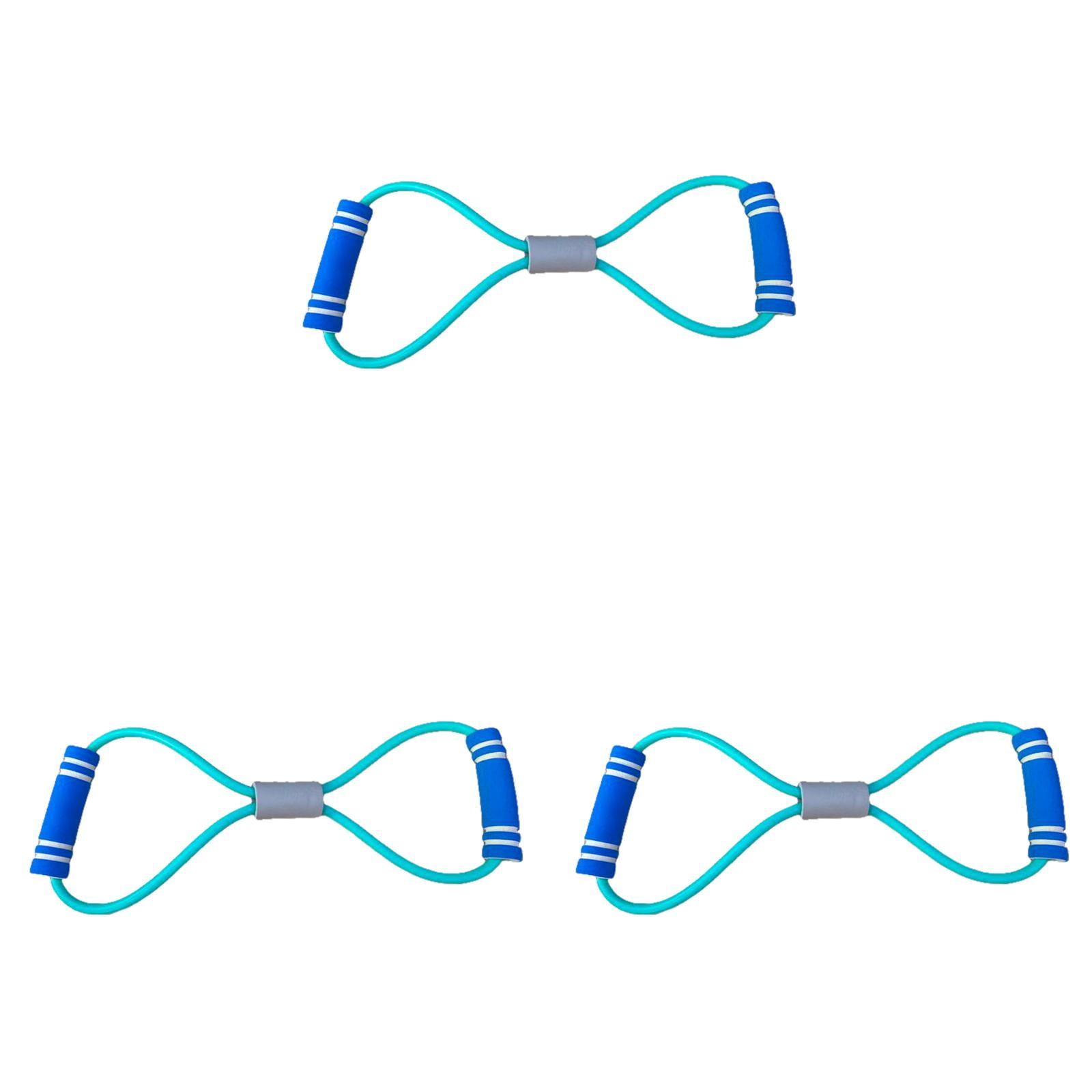 3PCS Adjustable Figure 8 Fitness Puller - Elastic Resistance Bands for ...