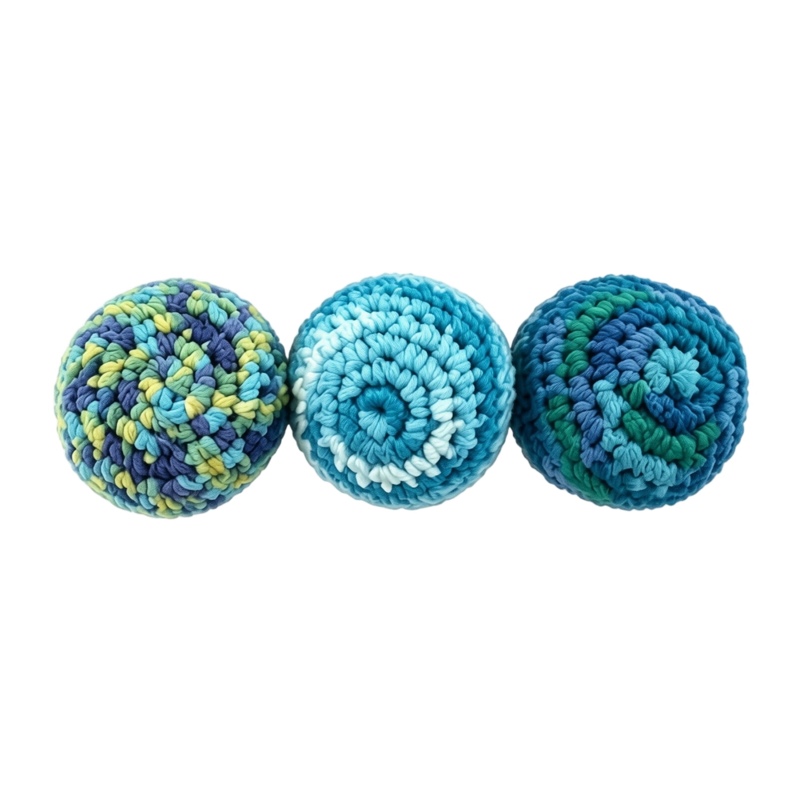 3PCS Adultss Bean Bags Hand Knitted Cotton Set for Outdoor Indoor Toss ...