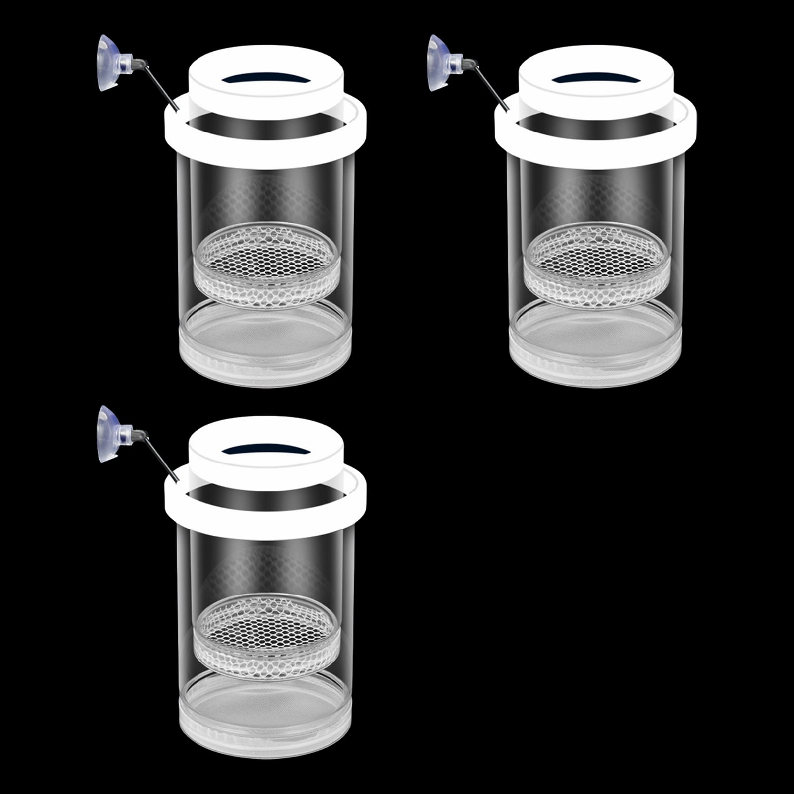 3PCS Aquariums Isolation Box for Protecting Baby Fish and Shrimp from ...