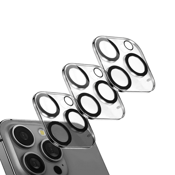 3PCS BLUUMTEK for iPhone 15 Pro Max Camera Lens Protector, Tempered ...